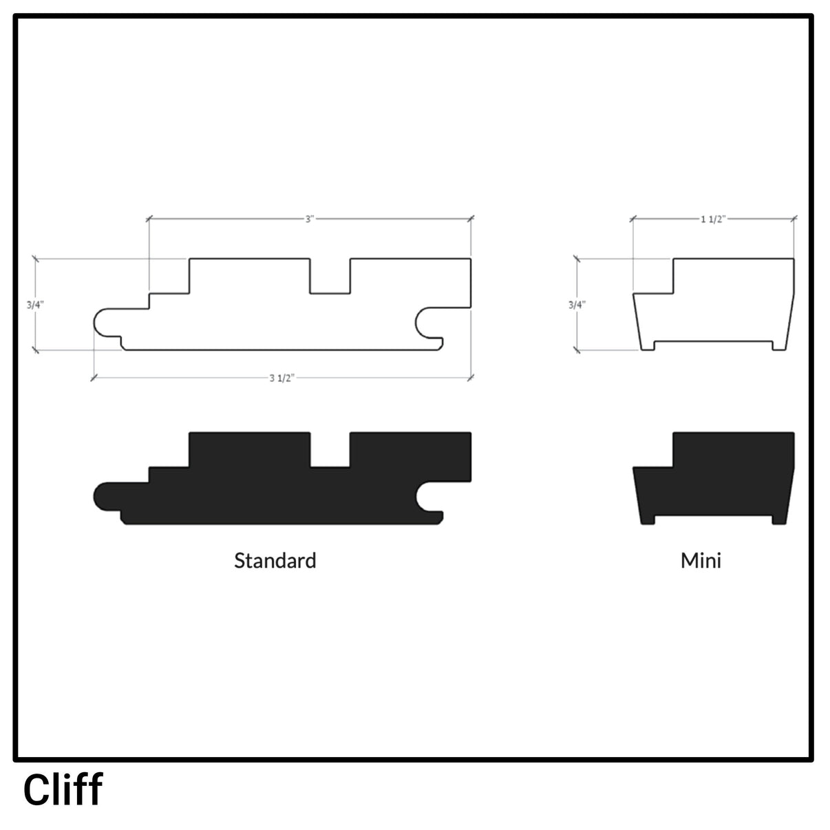 Solid Wood Moldings Profile collection – BOISWOOD